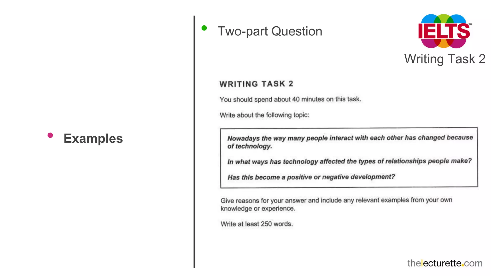 IELTS Writing: About Task 2 | PPTX