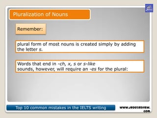 IELTS Writing Common Grammar Mistakes | PDF