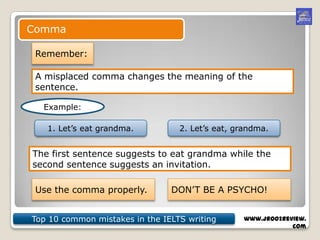 IELTS Writing Common Grammar Mistakes | PDF
