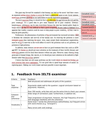 Ielts writing correction | PDF | Educational Assessment | Education