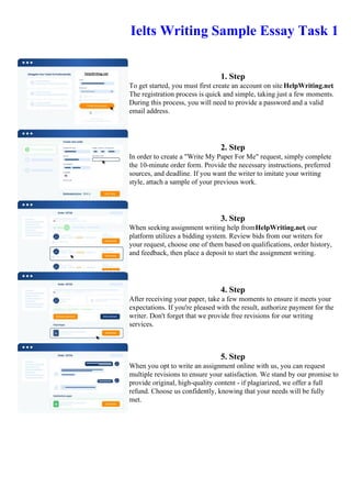 Ielts Writing Sample Essay Task 1 | PDF