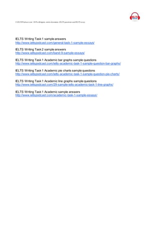 IELTS Writing Task 1 Academic bar graphs sample questions | DOCX