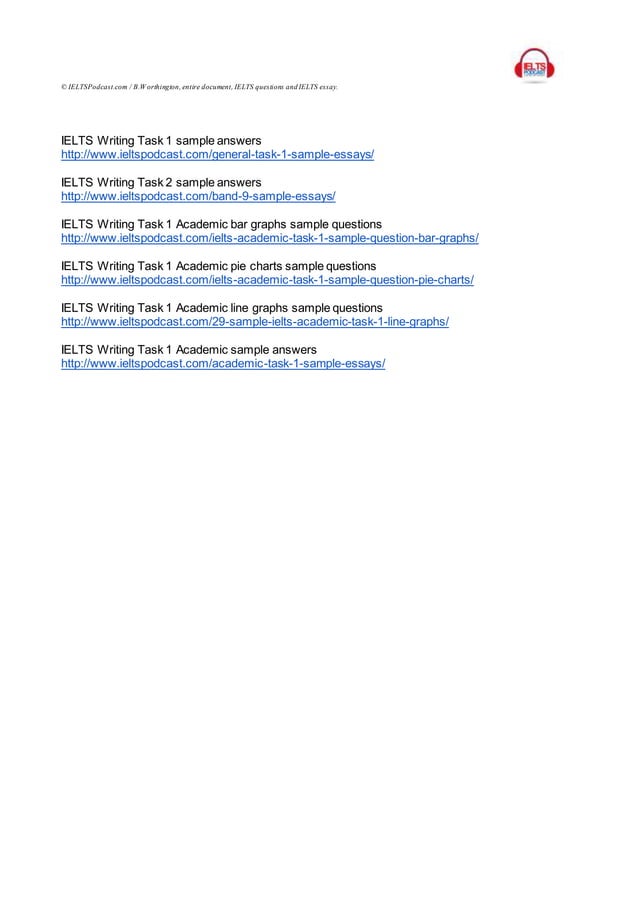 IELTS Writing Task 1 Academic line graphs sample questions | PDF