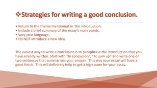 IELTS Writing Task 2 - How to Score Highly in Task Achievement | PPTX