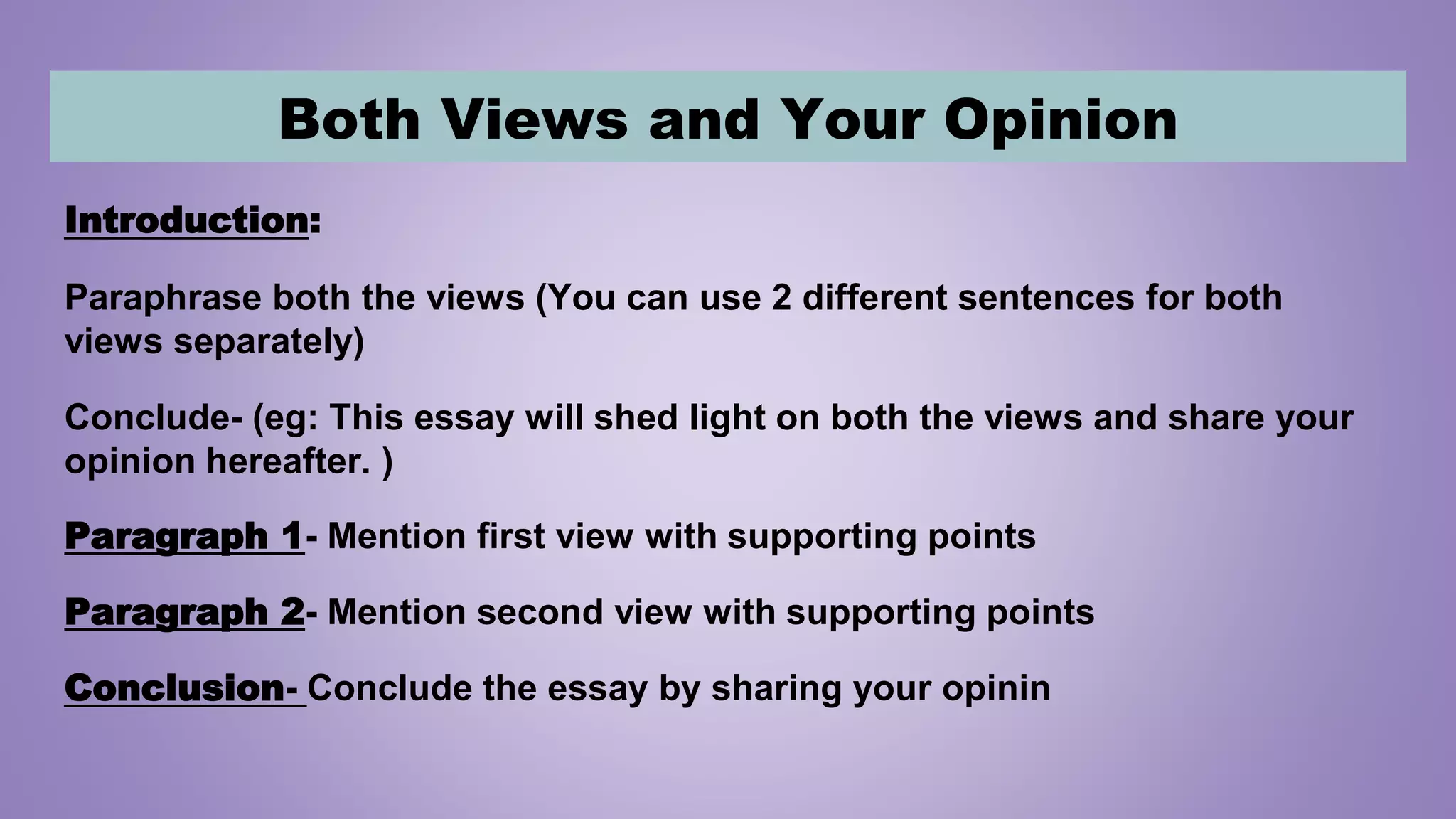 Ielts writing task 2 pattern | PPTX