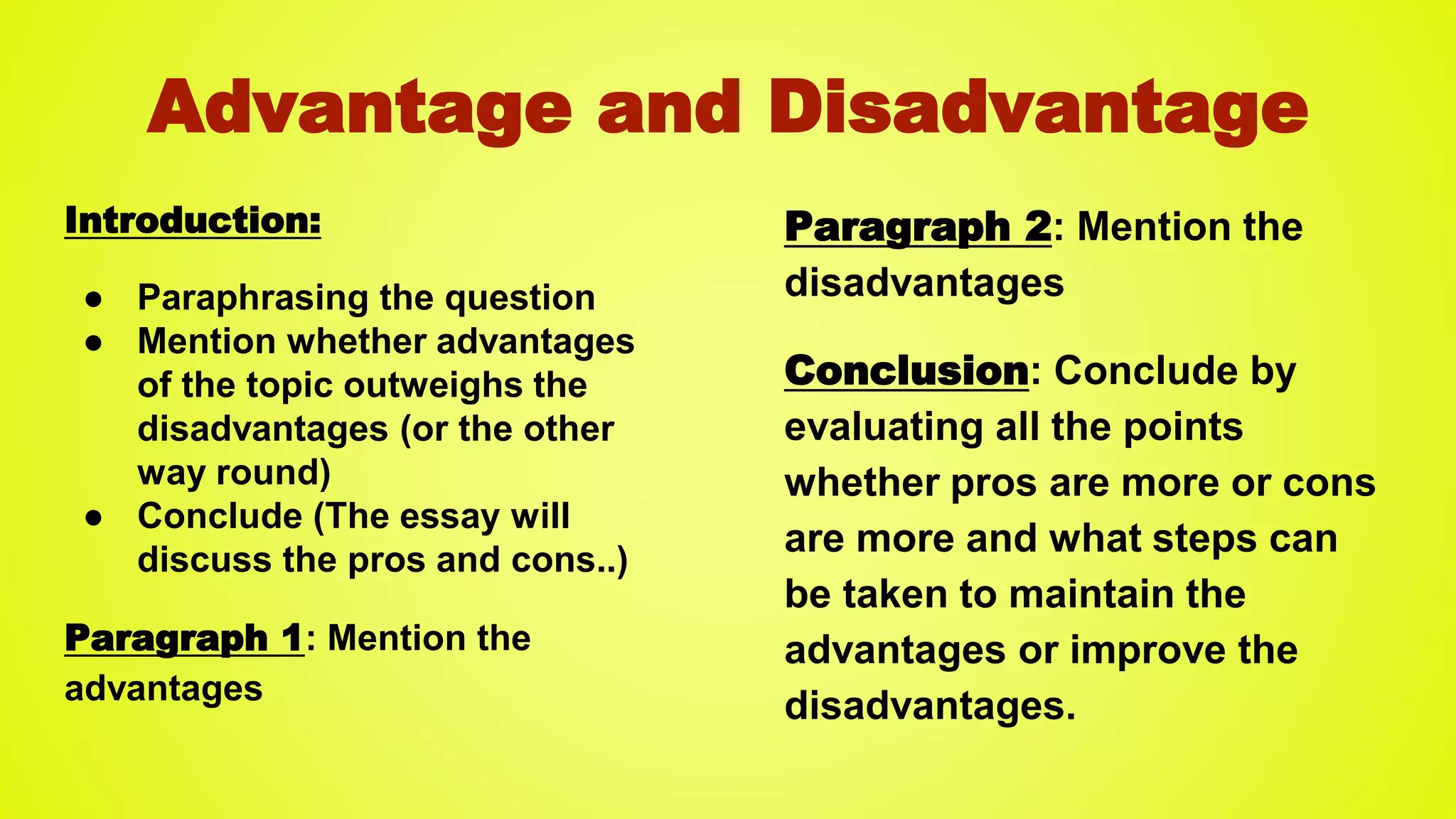 Ielts writing task 2 pattern | PPTX