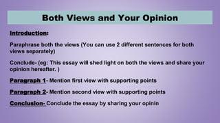 Ielts writing task 2 pattern | PPTX