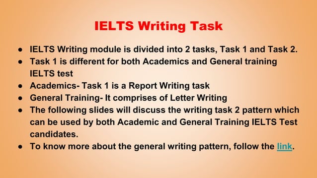 Ielts writing task 2 pattern | PPTX