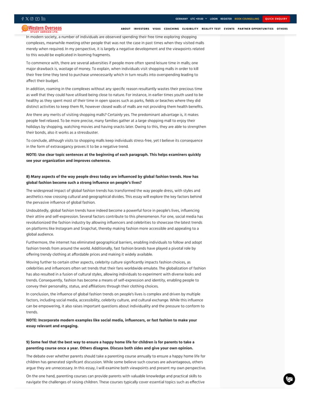 IELTS Writing Task 2 Preparation Guide – Tips, Word Count & Sample Essays | PDF