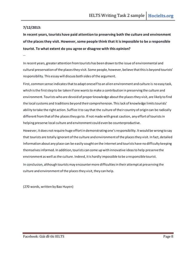 Ielts writing task2 samples hocielts | PDF