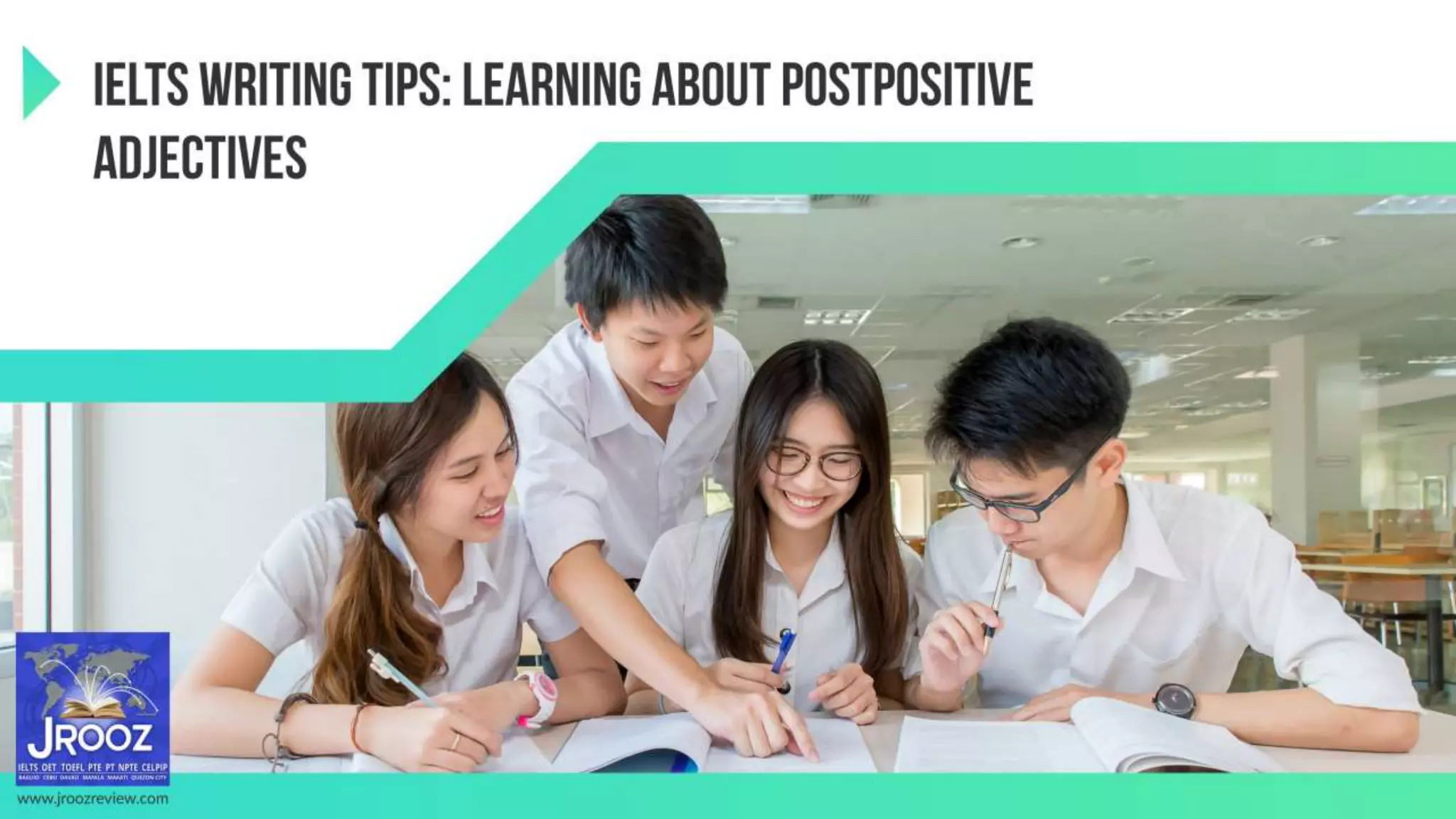 IELTS Writing Tips: Learning About Postpositive Adjectives | PPTX