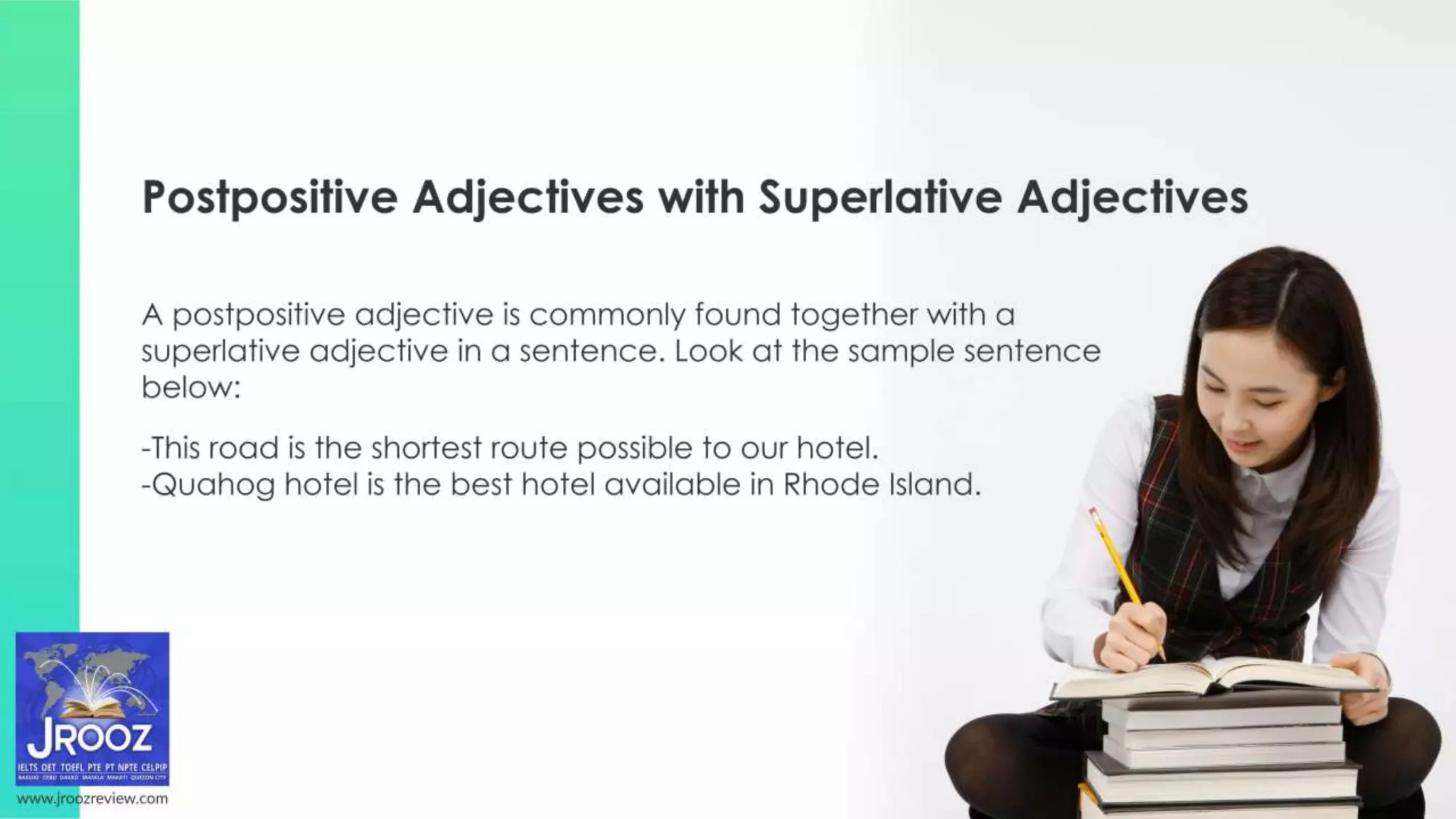 IELTS Writing Tips: Learning About Postpositive Adjectives | PPTX