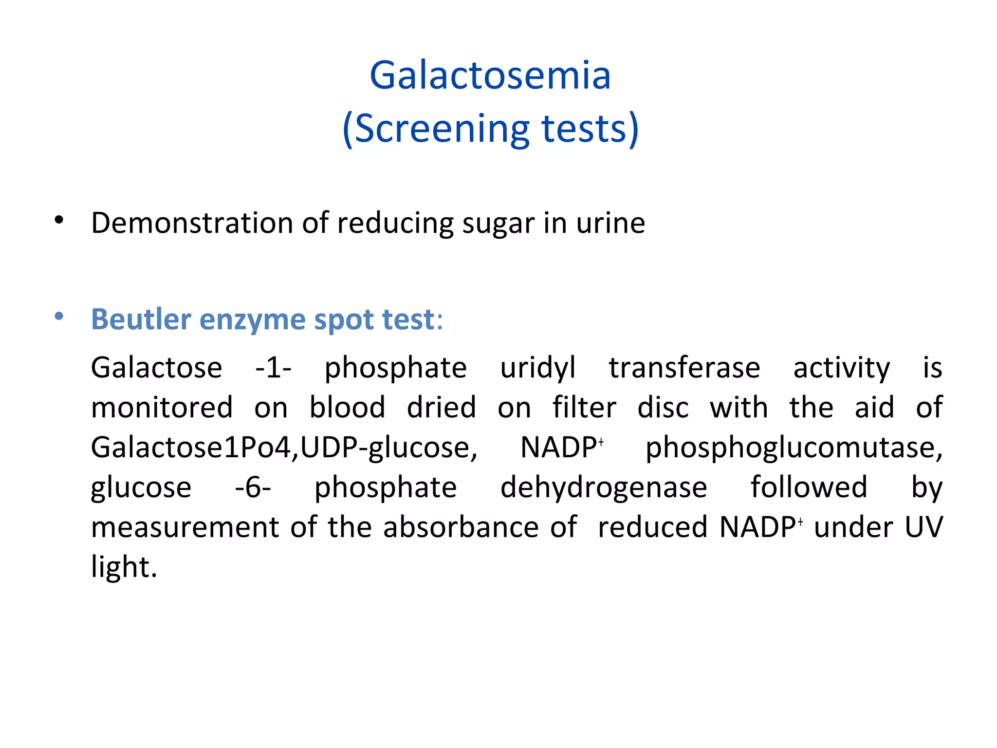 Screening for Inborn Errors of metabolism | PPT