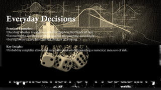 real life Application of probability or how probability shapes our ...