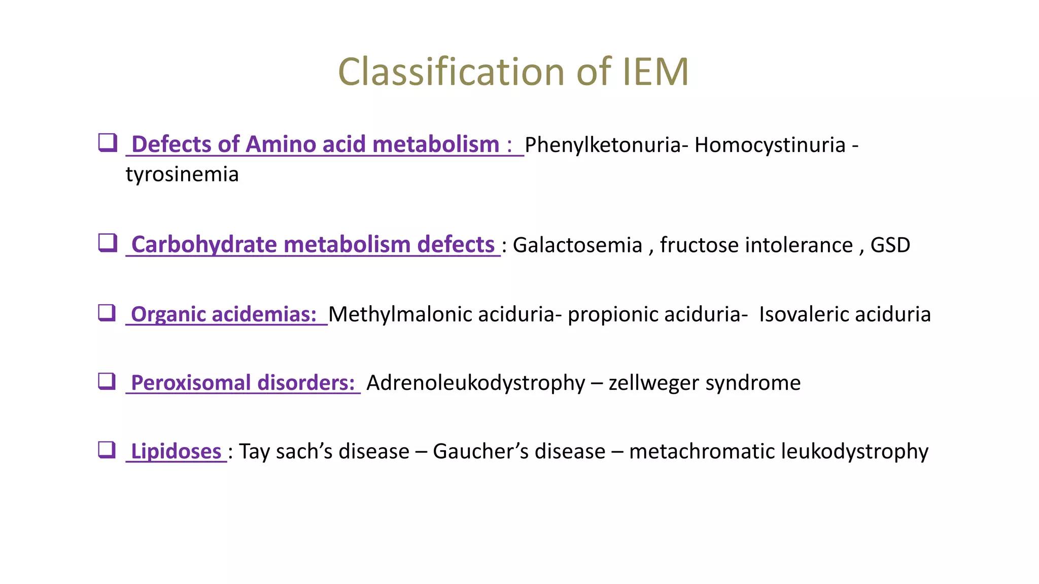 approach to inborn error of metabolism dr.mounika | PPTX