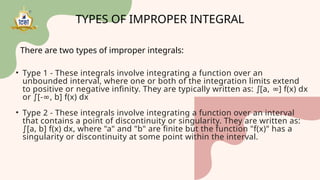 mathematics improper integral presentation | PPT