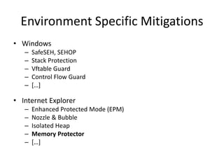 IE Memory Protector | PPTX