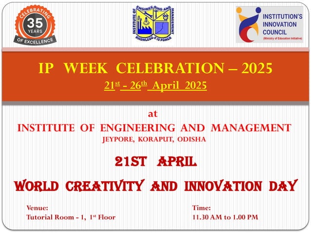 IEM IP Week Celebration during April 2025.pptx
