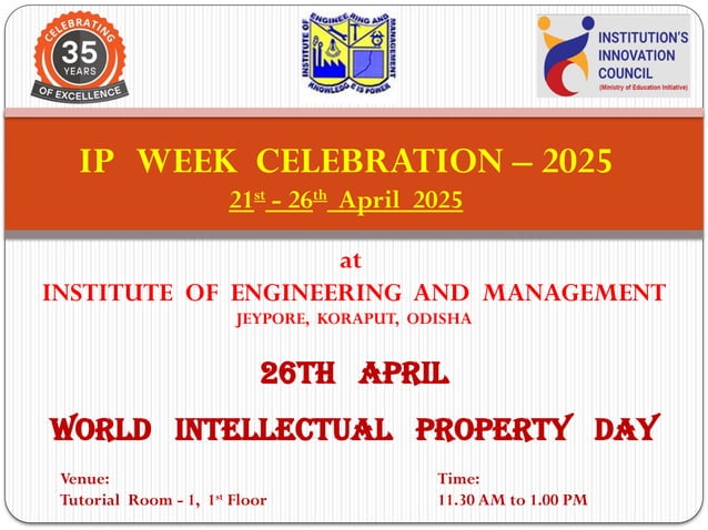 IEM IP Week Celebration during April 2025.pptx