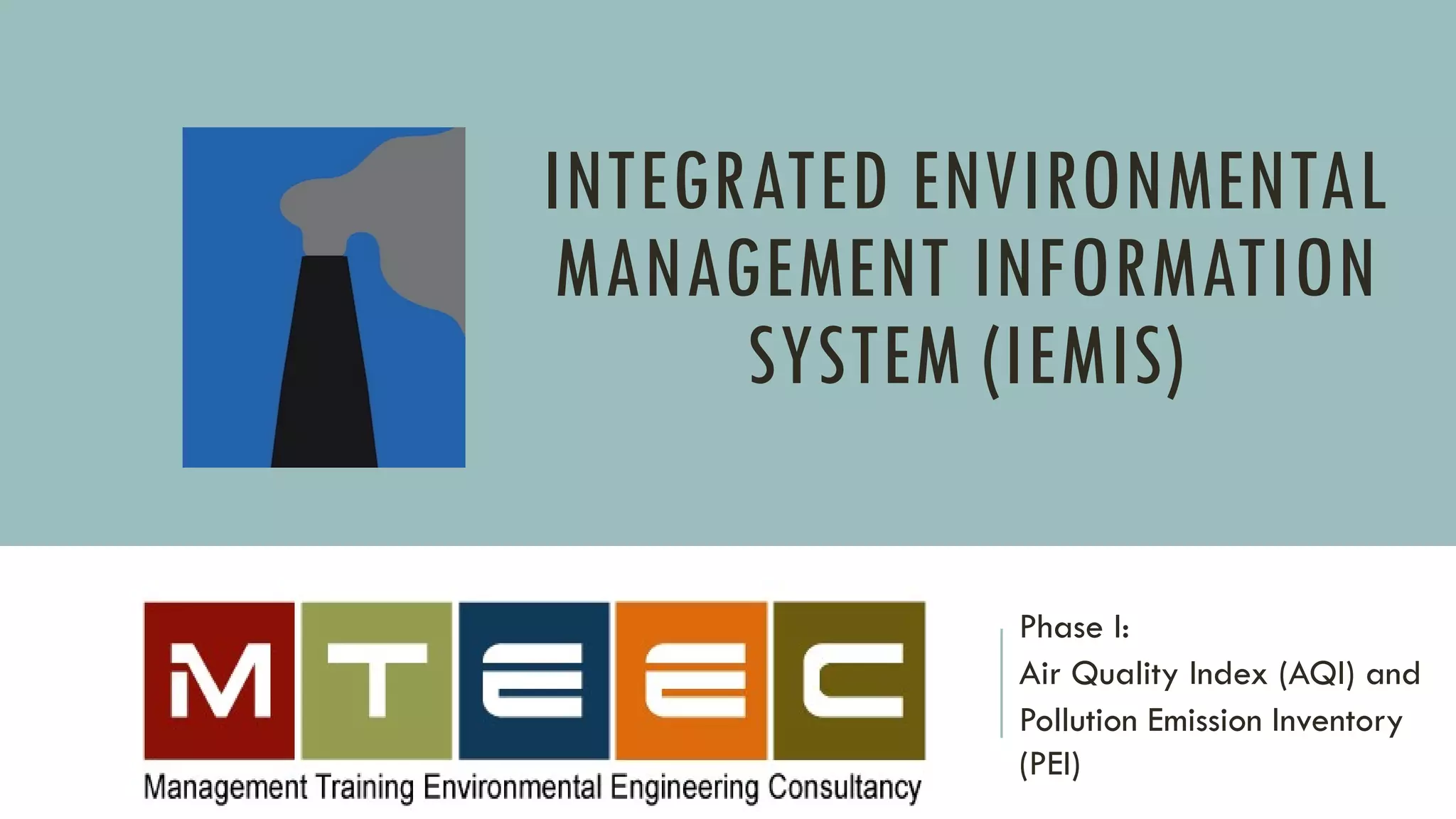 Integrated Environmental Management Information System (IEMIS) | PDF
