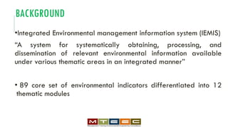 Integrated Environmental Management Information System (IEMIS) | PDF