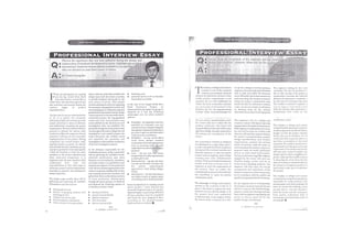 IEM Professional Interview Section A & B sample | PDF