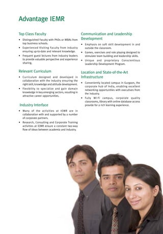 Iemr pgpm 2010 12-prospectus | PDF