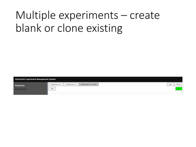 Interactive Experiment Management System | PPT