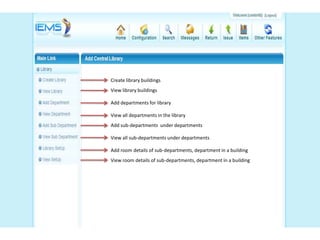 IEMS - Library Module | PPT