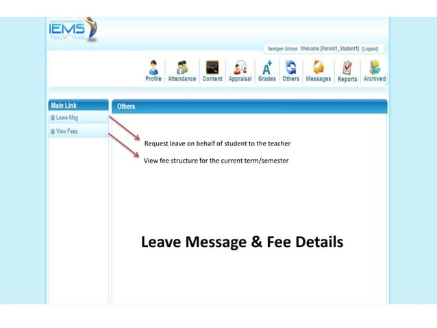 IEMS - Parent Module | PPT