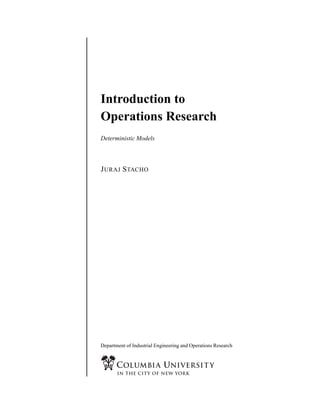 Reading Materials for Operational Research | PDF