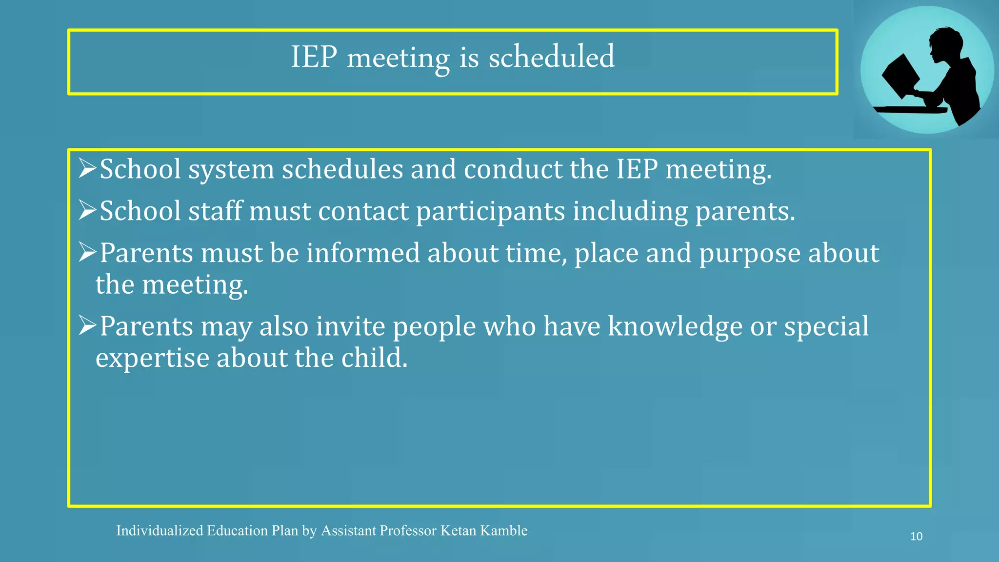 Individualized Education Plan | PPTX