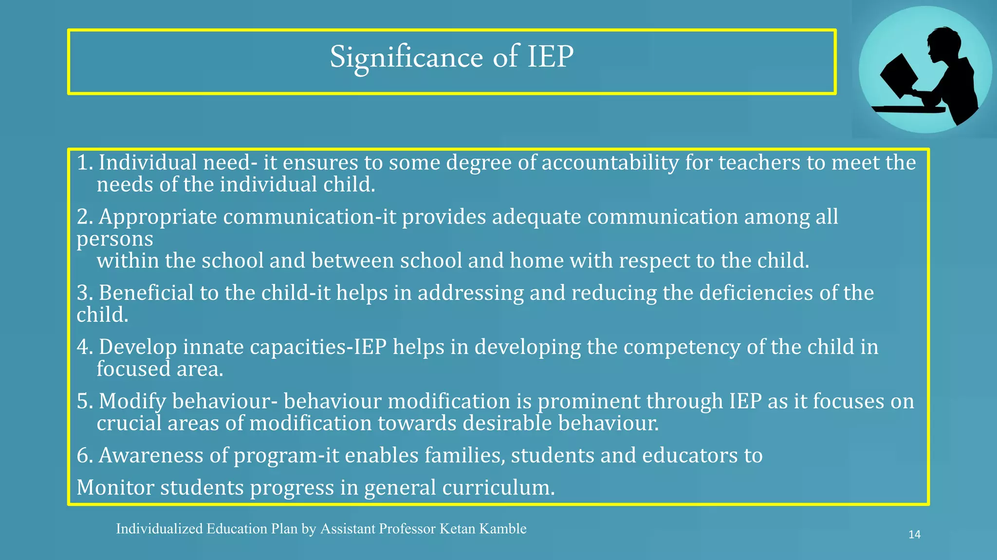 Individualized Education Plan | PPTX