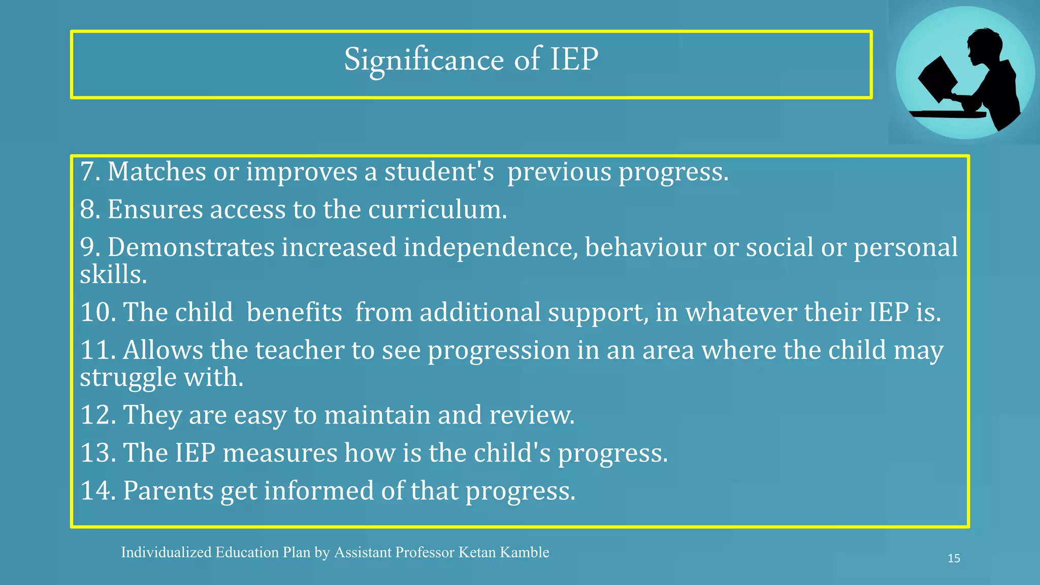 Individualized Education Plan | PPTX