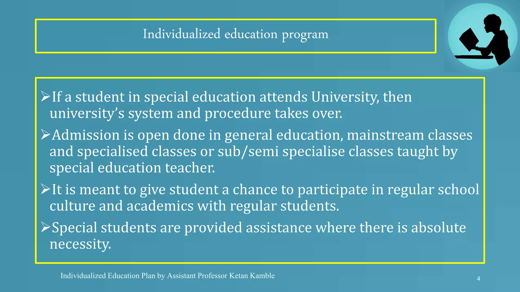 Individualized Education Plan | PPTX