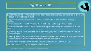 Individualized Education Plan | PPTX