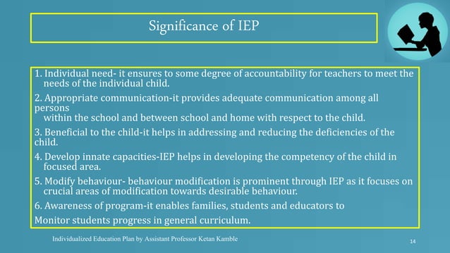 Individualized Education Plan | PPTX