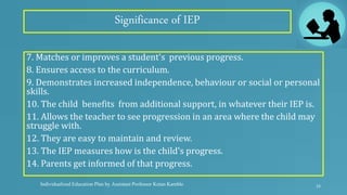 Individualized Education Plan | PPTX