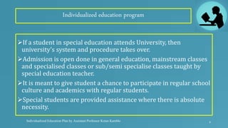 Individualized Education Plan | PPTX