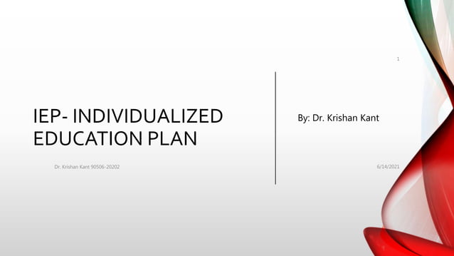 IEP individualized education plan | PPTX | Professional School ...