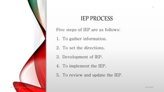 IEP individualized education plan | PPTX