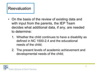Individual Education Plan (IEP) -- Re Evaluation Process & Walk Through ...