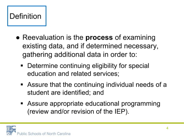 Individual Education Plan (IEP) -- Re Evaluation Process & Walk Through ...