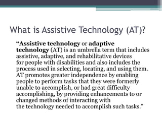 IEP & assistive technology | PPTX