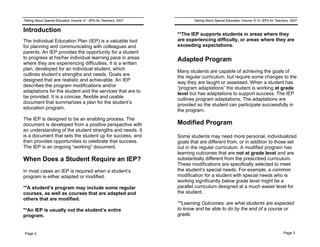 IEP DOCUMENT | PPT