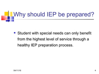 Iep presentation | PPT