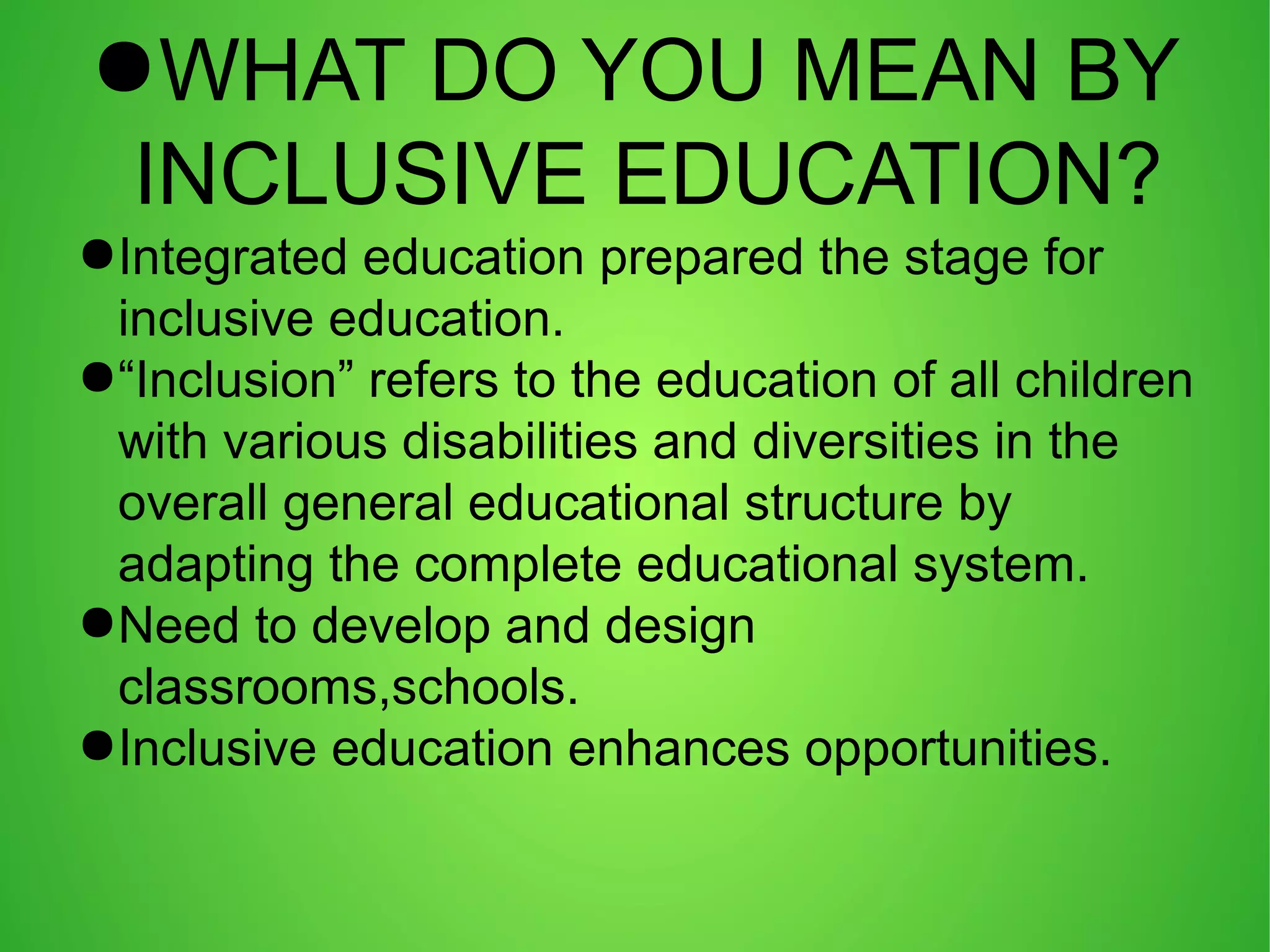 inclusive education & rte | ODP