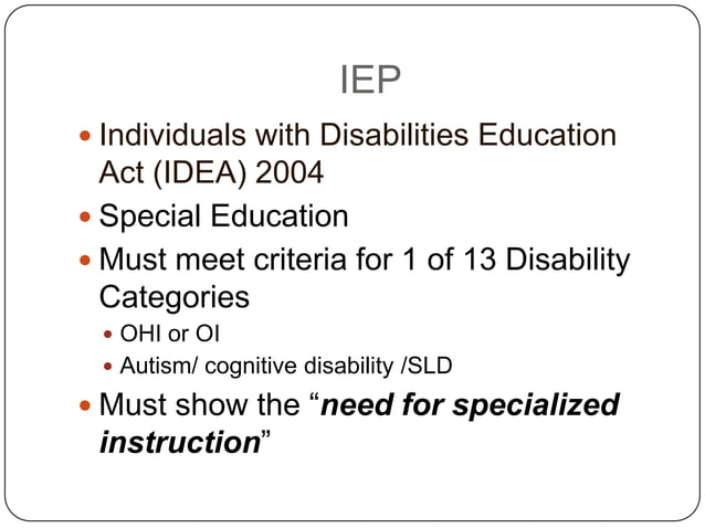 IEP vs 504 For Duchenne Muscular Dystrophy | PPTX | Special Needs Kids ...