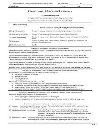 IEP Writing Guide | PDF