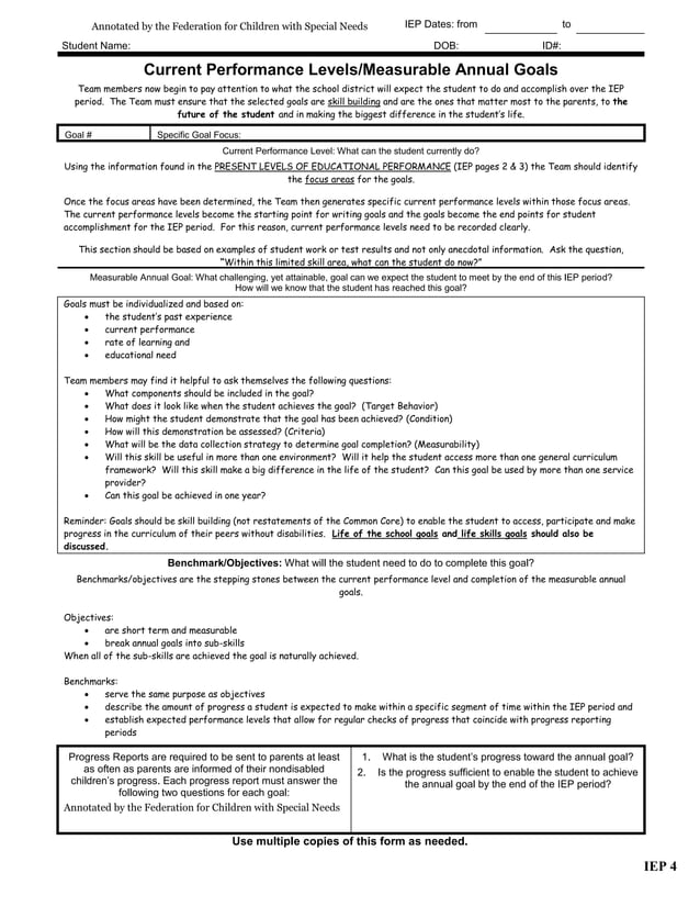 IEP Writing Guide | PDF